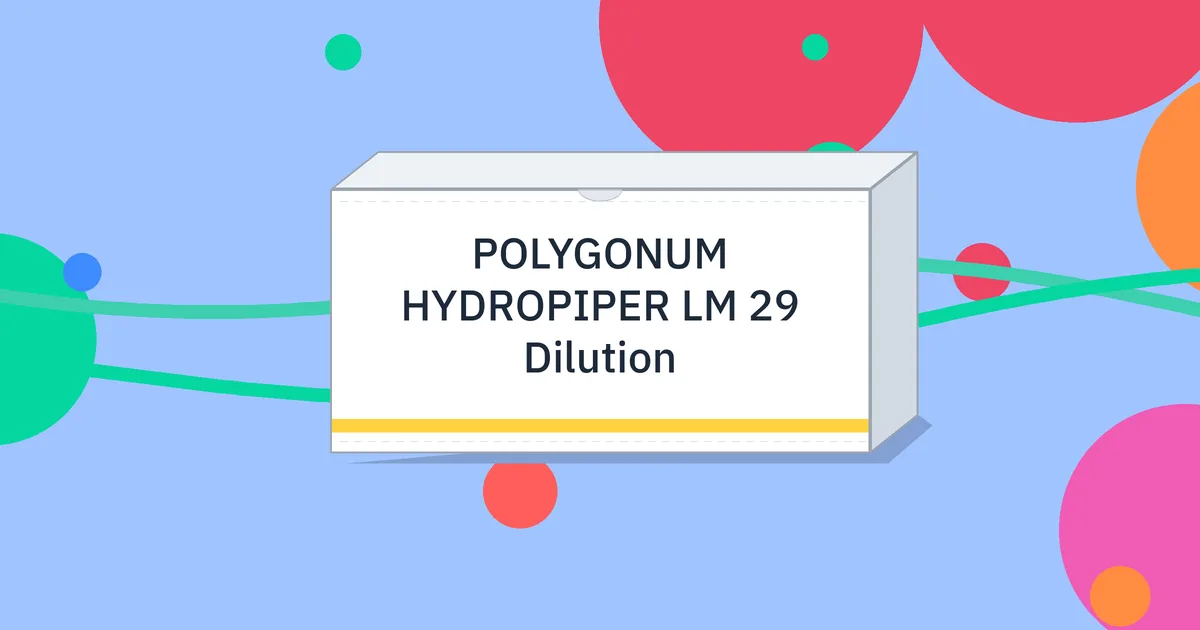 Symbolbild: Packung mit der Aufschrift POLYGONUM HYDROPIPER LM 29 Dilution (PZN 13662613) – Verfügbarkeit und Bezug in Apotheken in Frankfurt am Main