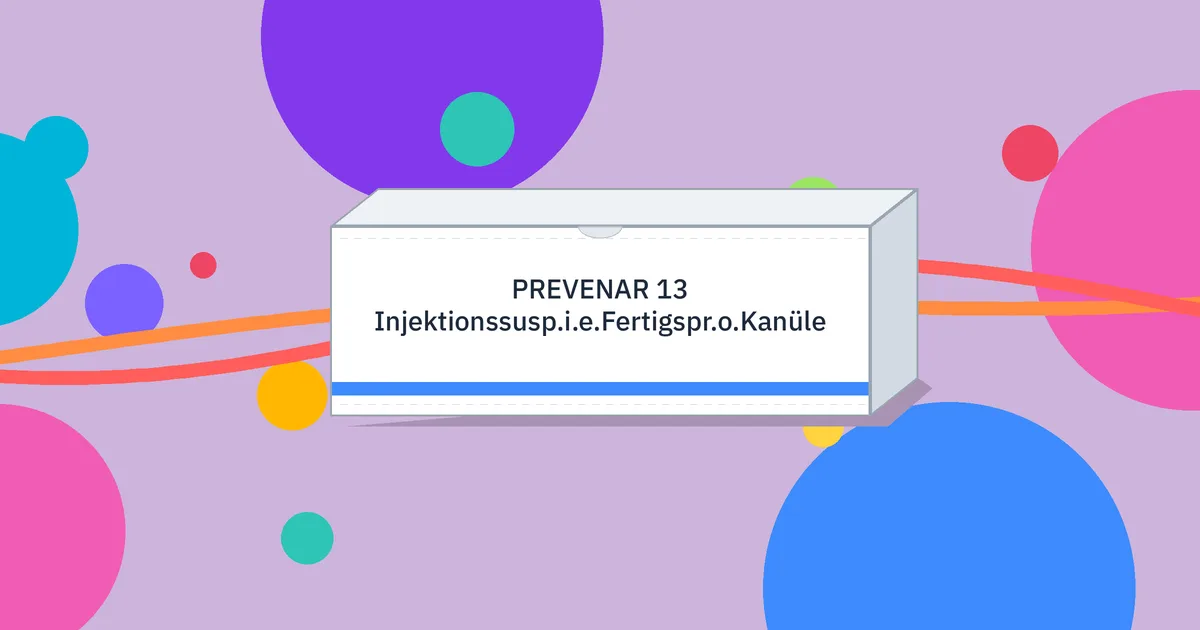 Symbolbild: Packung mit der Aufschrift PREVENAR 13 Injektionssusp.i.e.Fertigspr.o.Kanüle (PZN 19899552) – Verfügbarkeit und Bezug in Apotheken in Frankfurt am Main