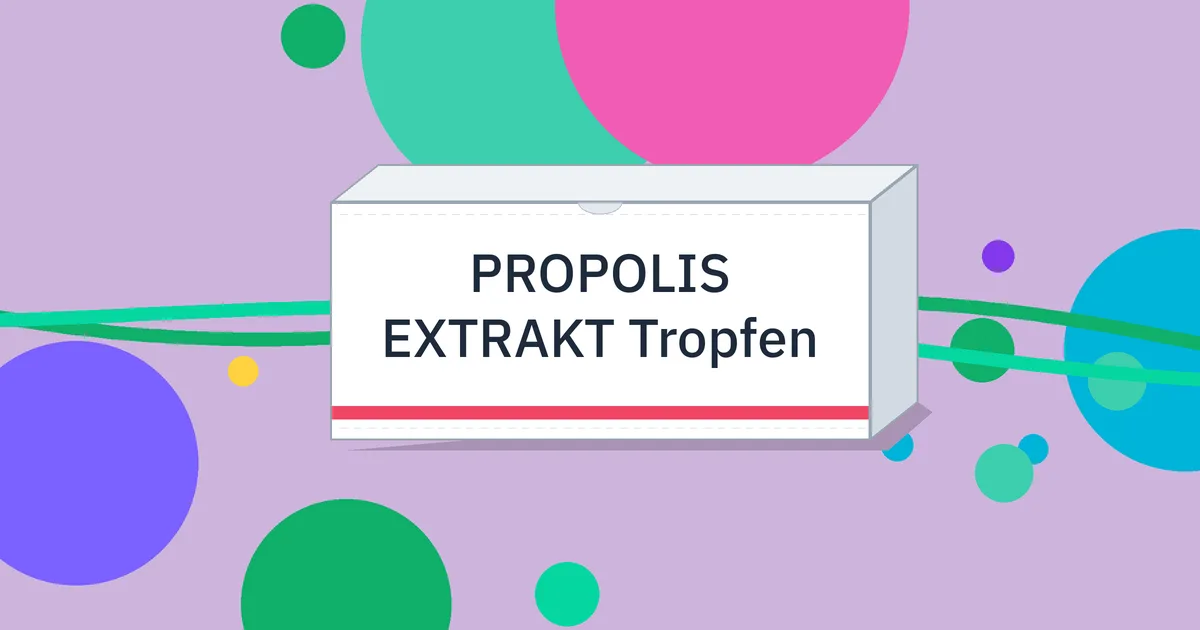 Symbolbild: Packung mit der Aufschrift PROPOLIS EXTRAKT Tropfen (PZN 20211696) – Verfügbarkeit und Bezug in Apotheken in Frankfurt am Main