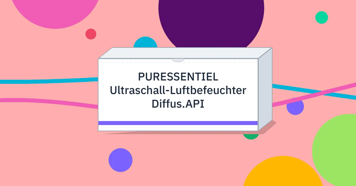 Symbolbild: Packung mit der Aufschrift PURESSENTIEL Ultraschall-Luftbefeuchter Diffus.API (PZN 17549055) – Verfügbarkeit und Bezug in Apotheken in Frankfurt am Main