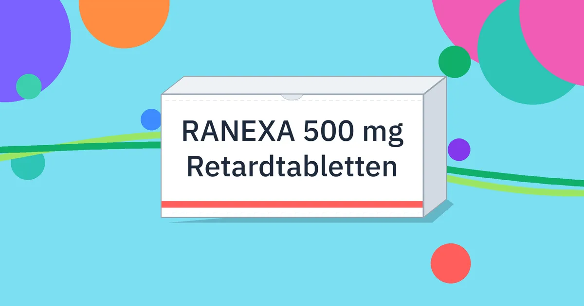 Symbolbild: Packung mit der Aufschrift RANEXA 500 mg Retardtabletten (PZN 19234278) – Verfügbarkeit und Bezug in Apotheken in Frankfurt am Main
