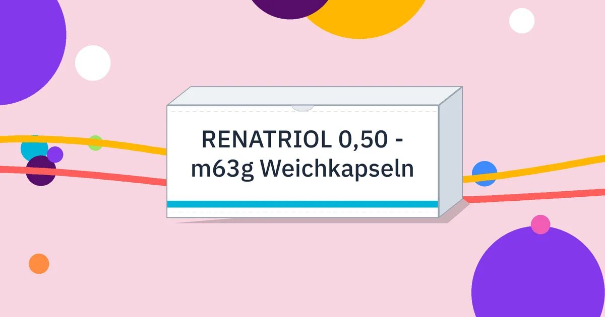 Symbolbild: Packung mit der Aufschrift RENATRIOL 0,50 -m63g Weichkapseln (PZN 03222215) – Verfügbarkeit und Bezug in Apotheken in Frankfurt am Main