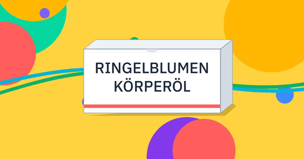Symbolbild: Packung mit der Aufschrift RINGELBLUMEN KÖRPERÖL (PZN 03435945) – Verfügbarkeit und Bezug in Apotheken in Frankfurt am Main