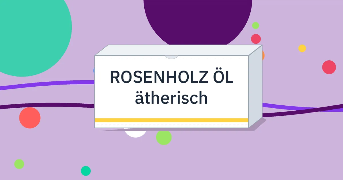 Symbolbild: Packung mit der Aufschrift ROSENHOLZ ÖL ätherisch (PZN 18005239) – Verfügbarkeit und Bezug in Apotheken in Frankfurt am Main
