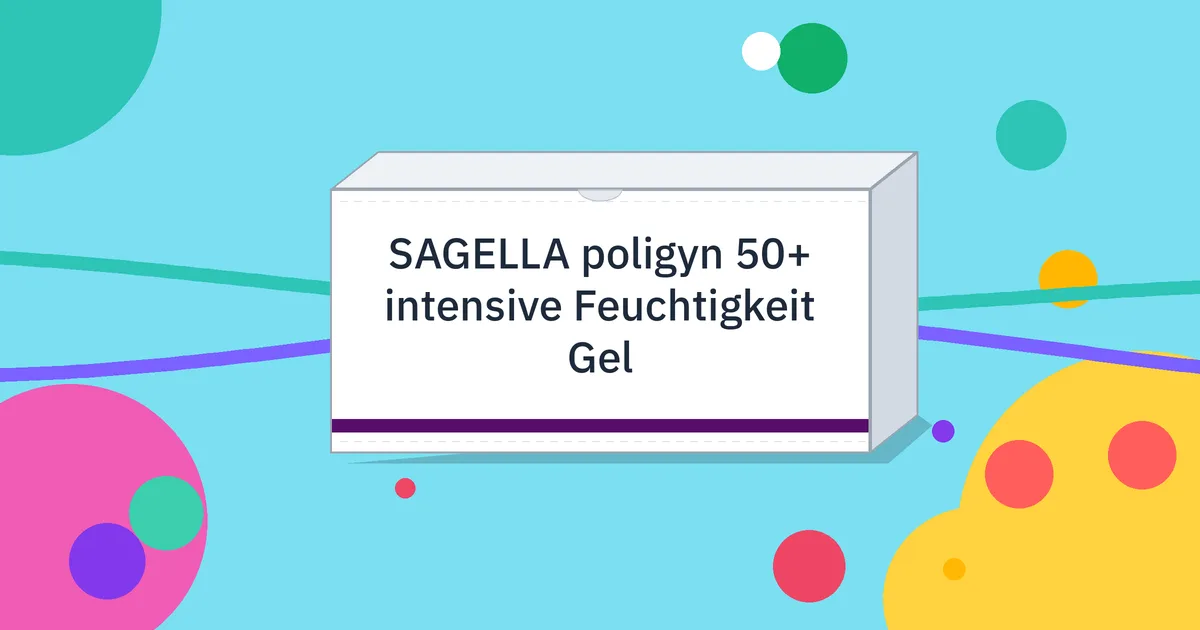 Symbolbild: Packung mit der Aufschrift SAGELLA poligyn 50+ intensive Feuchtigkeit Gel (PZN 20214157) – Verfügbarkeit und Bezug in Apotheken in Frankfurt am Main