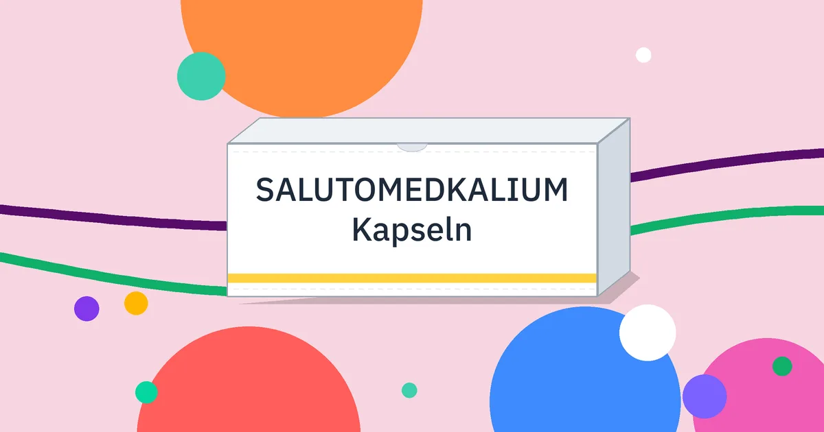 Symbolbild: Packung mit der Aufschrift SALUTOMEDKALIUM Kapseln (PZN 13156301) – Verfügbarkeit und Bezug in Apotheken in Frankfurt am Main