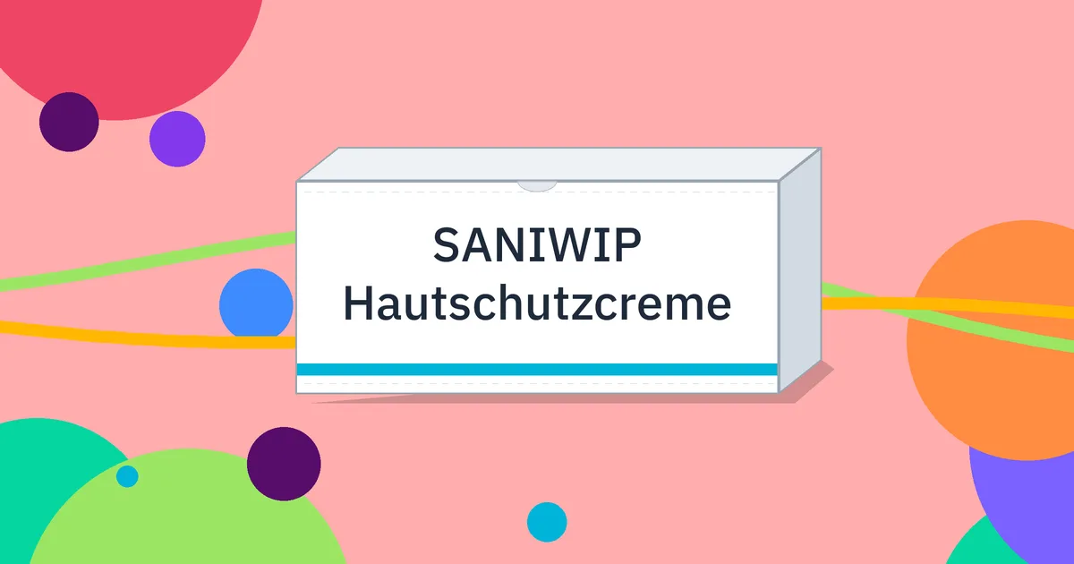 Symbolbild: Packung mit der Aufschrift SANIWIP Hautschutzcreme (PZN 04632292) – Verfügbarkeit und Bezug in Apotheken in Frankfurt am Main