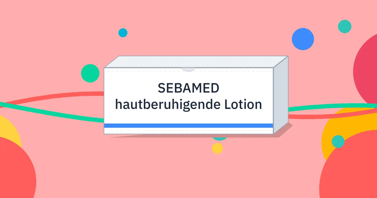 Symbolbild: Packung mit der Aufschrift SEBAMED hautberuhigende Lotion (PZN 19949391) – Verfügbarkeit und Bezug in Apotheken in Frankfurt am Main