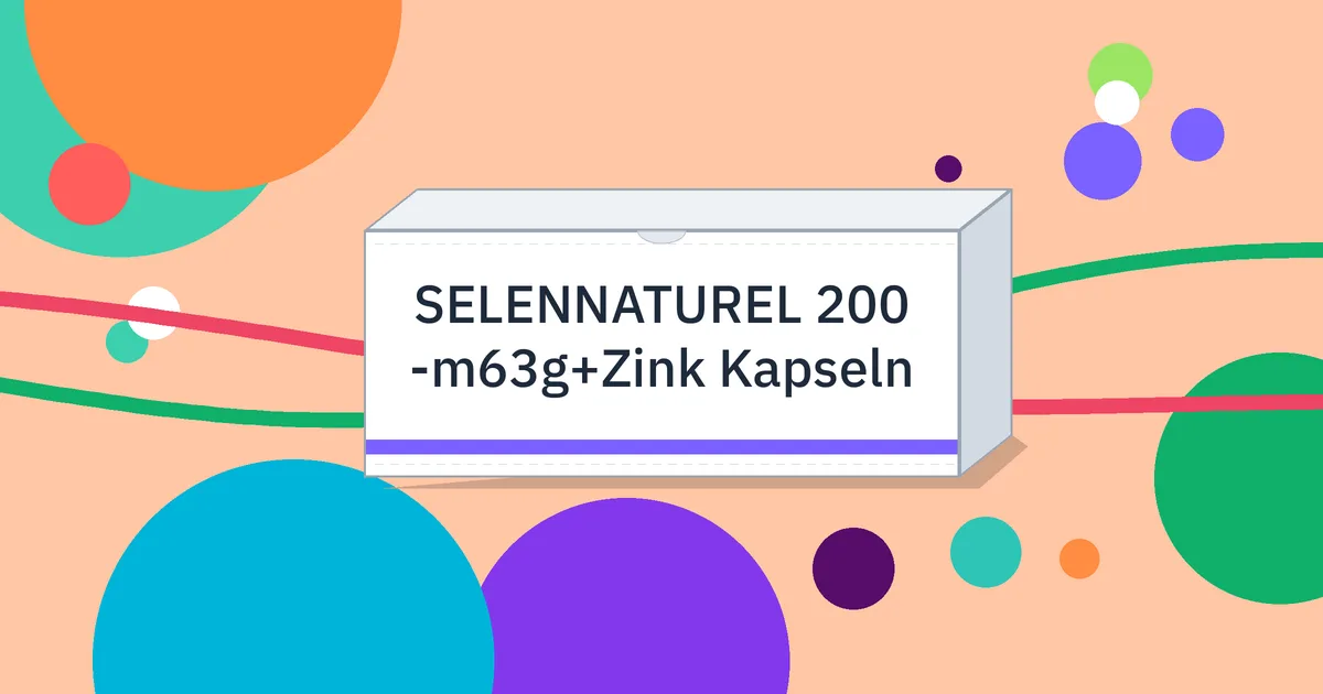 Symbolbild: Packung mit der Aufschrift SELENNATUREL 200 -m63g+Zink Kapseln (PZN 04922340) – Verfügbarkeit und Bezug in Apotheken in Frankfurt am Main