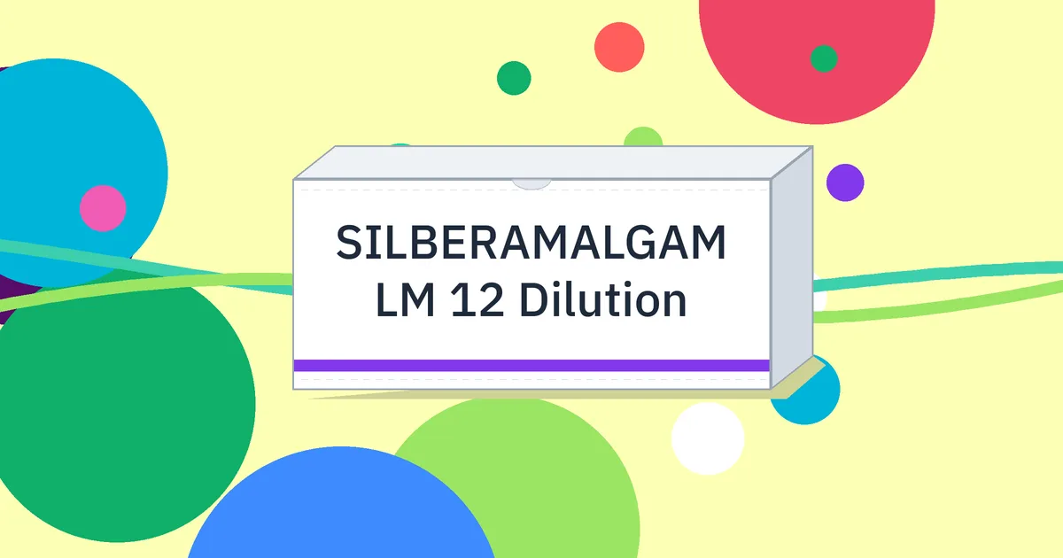 Symbolbild: Packung mit der Aufschrift SILBERAMALGAM LM 12 Dilution (PZN 13189275) – Verfügbarkeit und Bezug in Apotheken in Frankfurt am Main