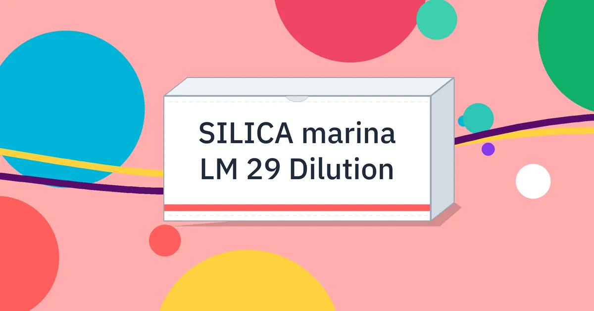 Symbolbild: Packung mit der Aufschrift SILICA marina LM 29 Dilution (PZN 13189950) – Verfügbarkeit und Bezug in Apotheken in Frankfurt am Main