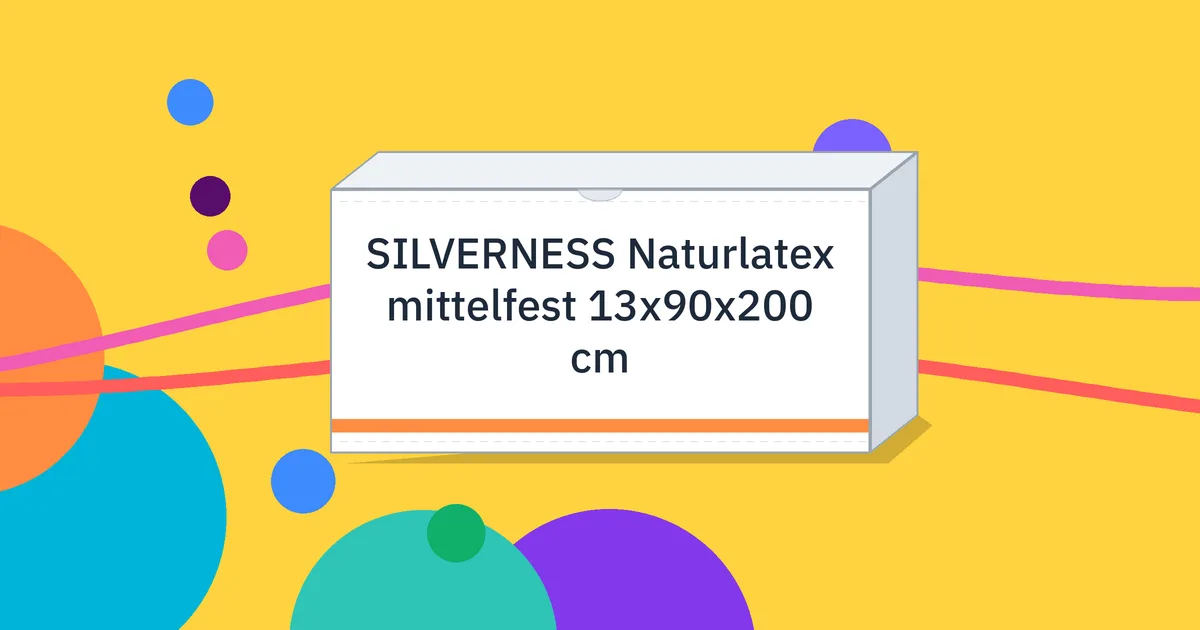 Symbolbild: Packung mit der Aufschrift SILVERNESS Naturlatex mittelfest 13x90x200 cm (PZN 10815074) – Verfügbarkeit und Bezug in Apotheken in Frankfurt am Main