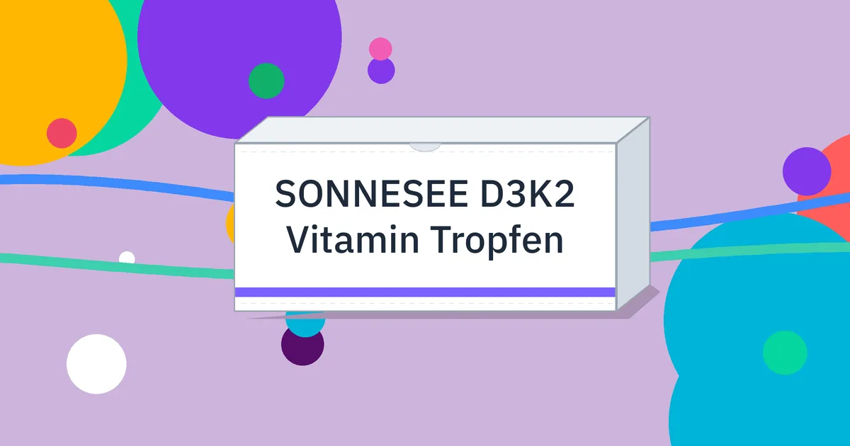 Symbolbild: Packung mit der Aufschrift SONNESEE D3K2 Vitamin Tropfen (PZN 19822503) – Verfügbarkeit und Bezug in Apotheken in Frankfurt am Main