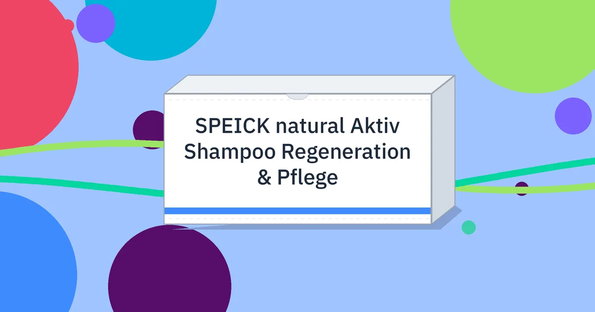 Symbolbild: Packung mit der Aufschrift SPEICK natural Aktiv Shampoo Regeneration & Pflege (PZN 06440160) – Verfügbarkeit und Bezug in Apotheken in Frankfurt am Main
