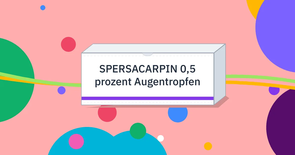 Symbolbild: Packung mit der Aufschrift SPERSACARPIN 0,5 prozent Augentropfen (PZN 03139098) – Verfügbarkeit und Bezug in Apotheken in Frankfurt am Main