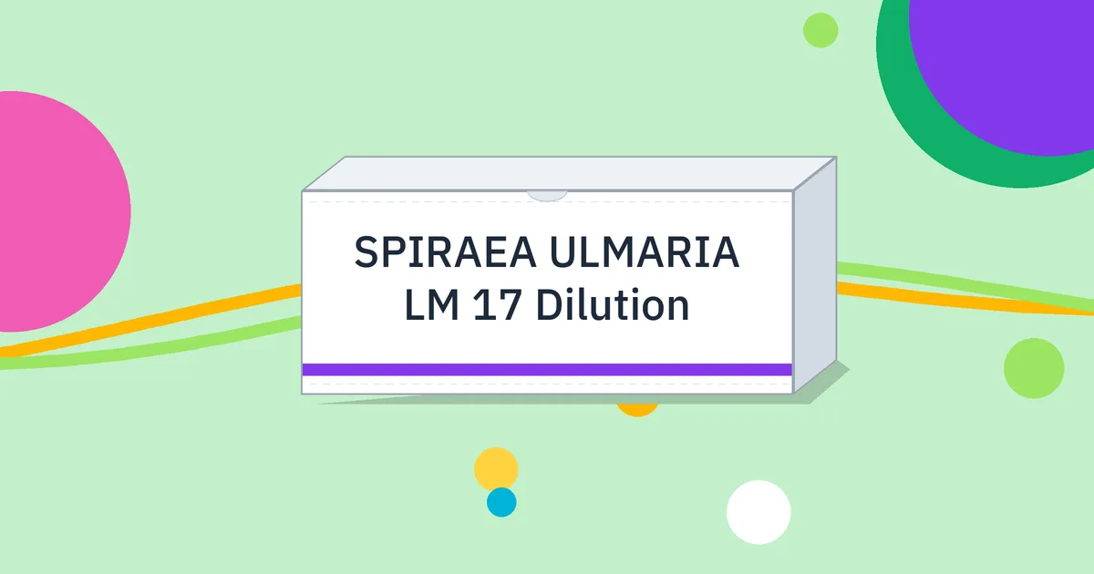 Symbolbild: Packung mit der Aufschrift SPIRAEA ULMARIA LM 17 Dilution (PZN 13196128) – Verfügbarkeit und Bezug in Apotheken in Frankfurt am Main