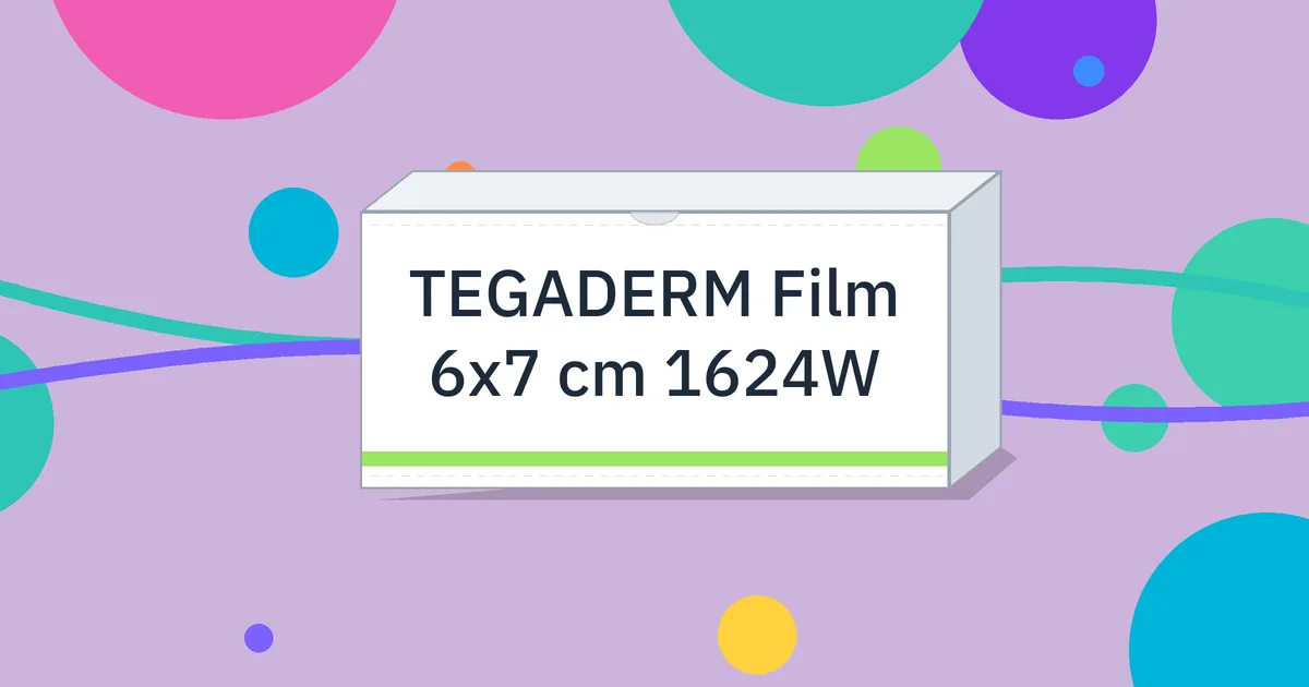 Symbolbild: Packung mit der Aufschrift TEGADERM Film 6x7 cm 1624W (PZN 11690019) – Verfügbarkeit und Bezug in Apotheken in Frankfurt am Main