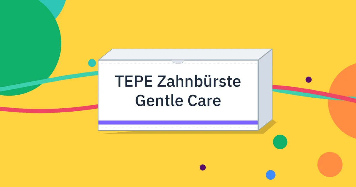 Symbolbild: Packung mit der Aufschrift TEPE Zahnbürste Gentle Care (PZN 04443527) – Verfügbarkeit und Bezug in Apotheken in Frankfurt am Main