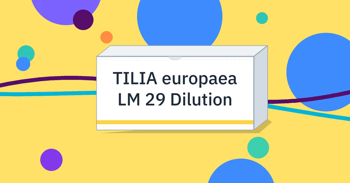 Symbolbild: Packung mit der Aufschrift TILIA europaea LM 29 Dilution (PZN 13224095) – Verfügbarkeit und Bezug in Apotheken in Frankfurt am Main