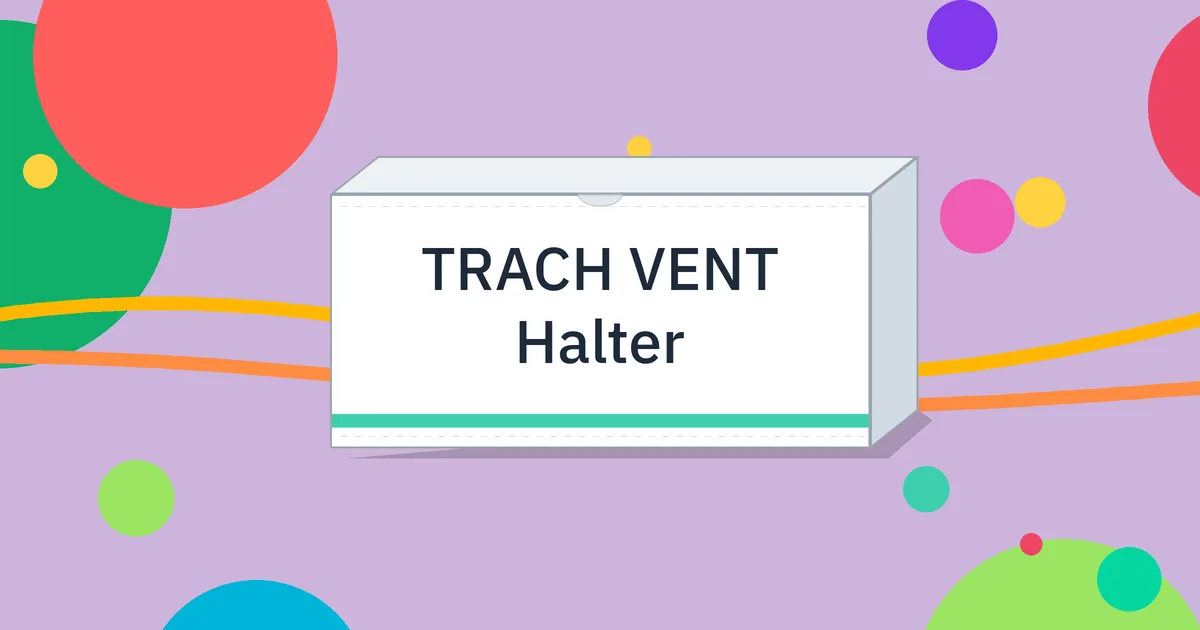 Symbolbild: Packung mit der Aufschrift TRACH VENT Halter (PZN 08729812) – Verfügbarkeit und Bezug in Apotheken in Frankfurt am Main