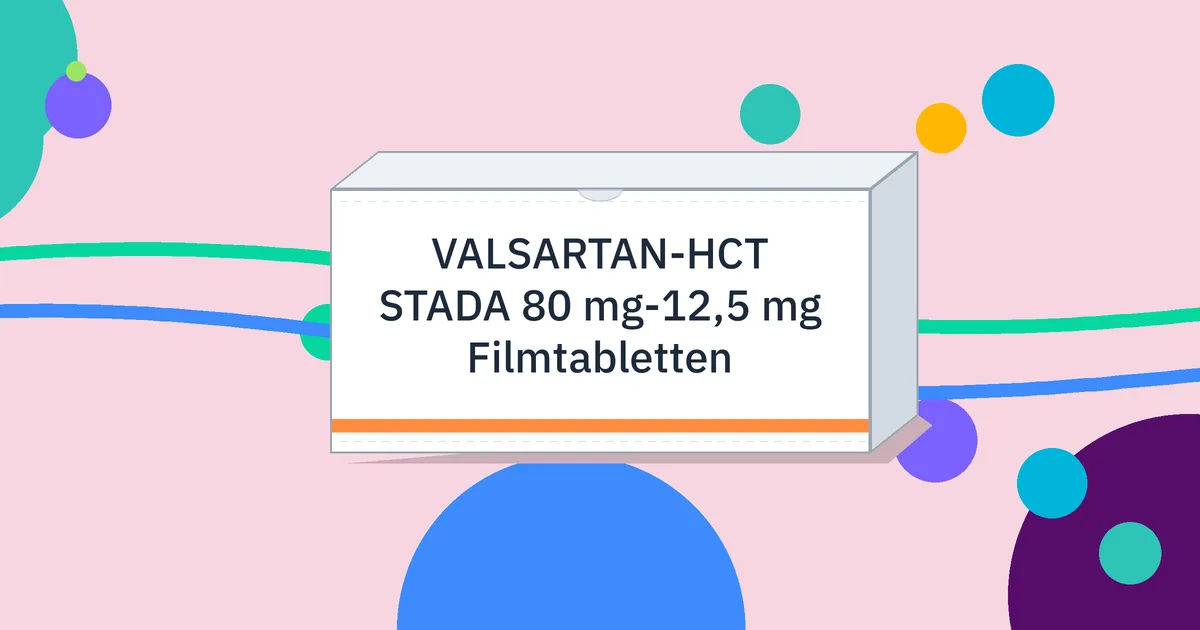 Symbolbild: Packung mit der Aufschrift VALSARTAN-HCT STADA 80 mg-12,5 mg Filmtabletten (PZN 07778406) – Verfügbarkeit und Bezug in Apotheken in Frankfurt am Main