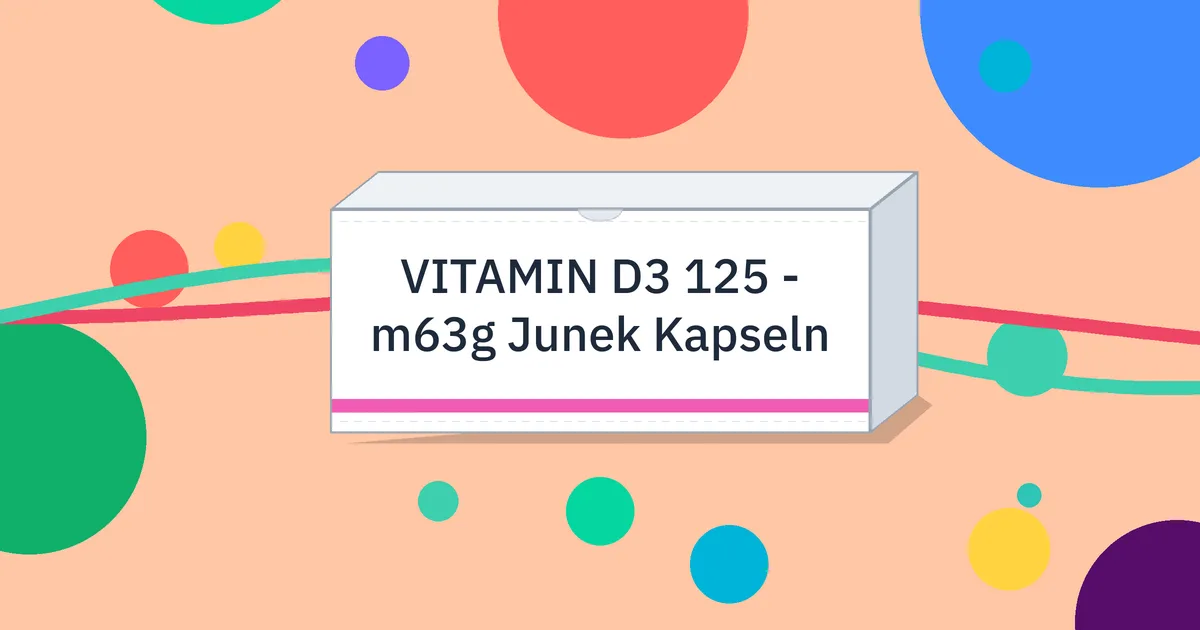 Symbolbild: Packung mit der Aufschrift VITAMIN D3 125 -m63g Junek Kapseln (PZN 11660596) – Verfügbarkeit und Bezug in Apotheken in Frankfurt am Main