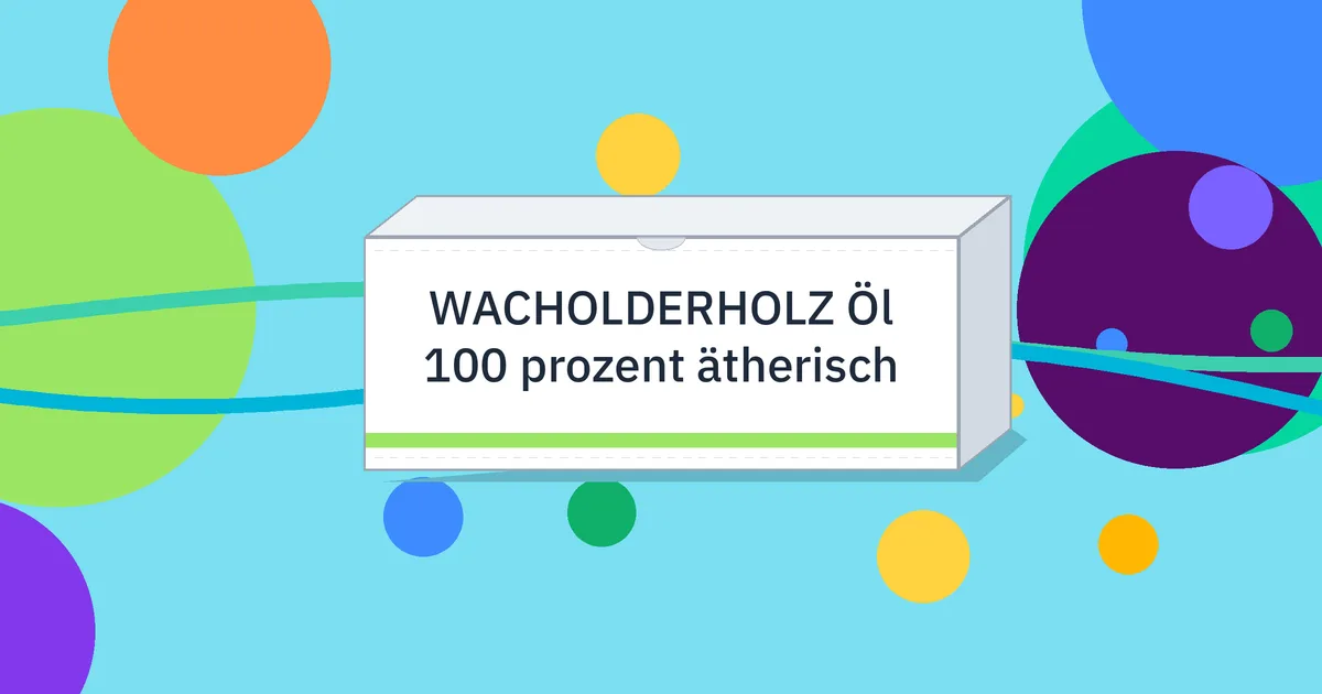 Symbolbild: Packung mit der Aufschrift WACHOLDERHOLZ Öl 100 prozent ätherisch (PZN 07205099) – Verfügbarkeit und Bezug in Apotheken in Frankfurt am Main