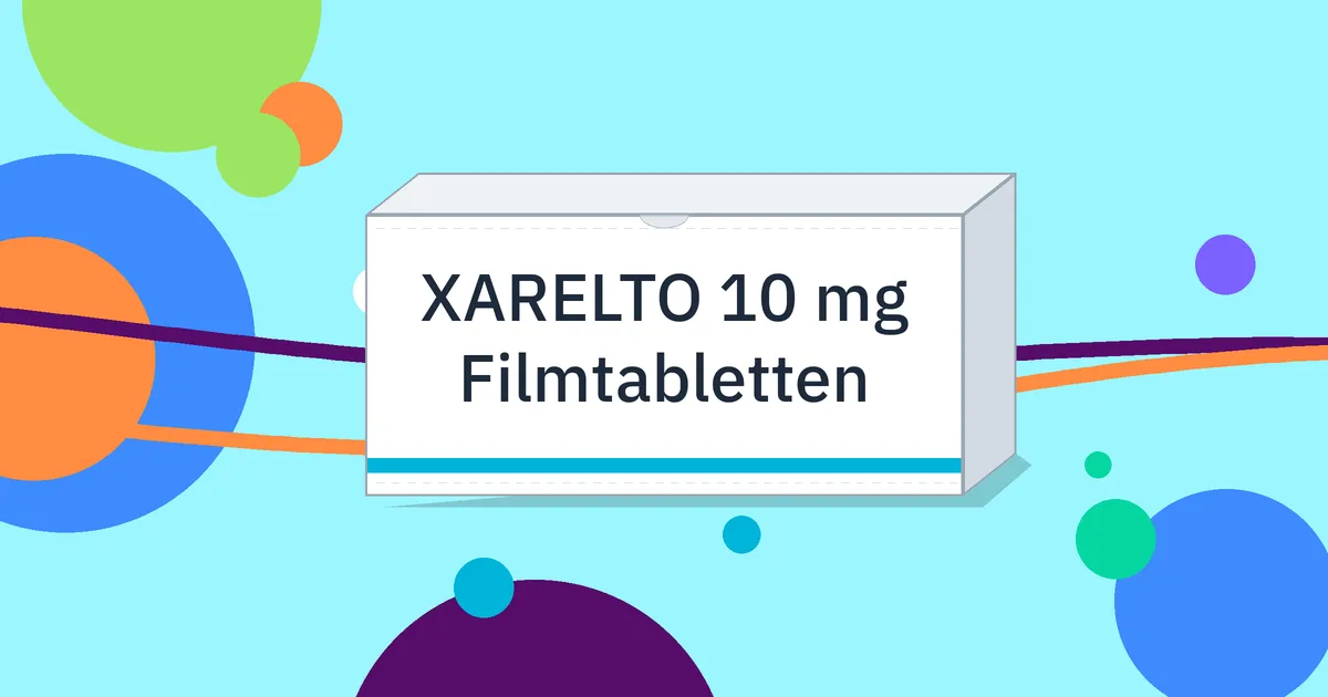 Symbolbild: Packung mit der Aufschrift XARELTO 10 mg Filmtabletten (PZN 10402662) – Verfügbarkeit und Bezug in Apotheken in Frankfurt am Main