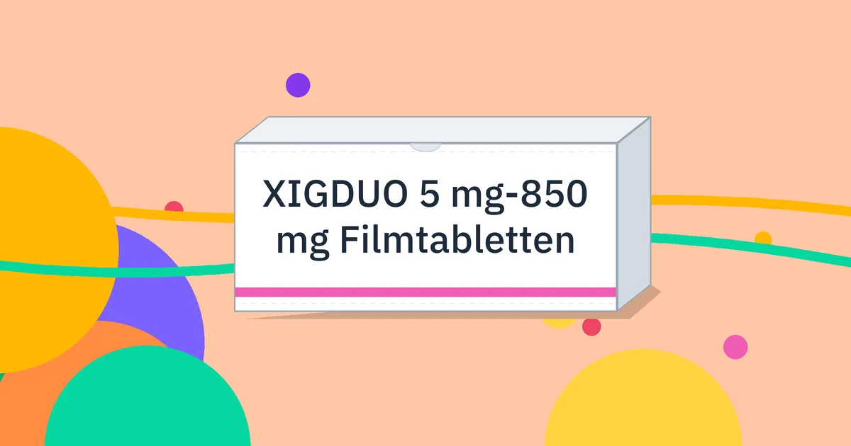 Symbolbild: Packung mit der Aufschrift XIGDUO 5 mg-850 mg Filmtabletten (PZN 16850195) – Verfügbarkeit und Bezug in Apotheken in Frankfurt am Main