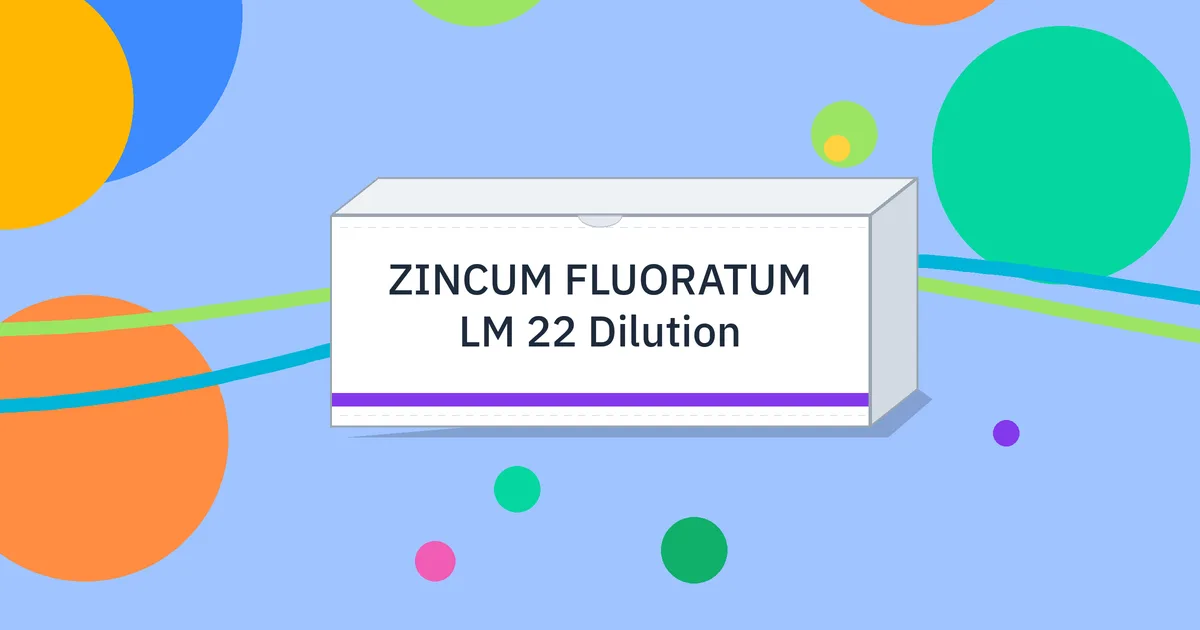 Symbolbild: Packung mit der Aufschrift ZINCUM FLUORATUM LM 22 Dilution (PZN 13293400) – Verfügbarkeit und Bezug in Apotheken in Frankfurt am Main