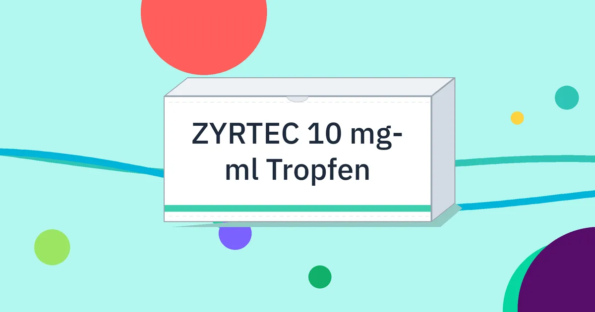 Symbolbild: Packung mit der Aufschrift ZYRTEC 10 mg-ml Tropfen (PZN 01467852) – Verfügbarkeit und Bezug in Apotheken in Frankfurt am Main