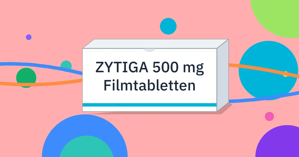 Symbolbild: Packung mit der Aufschrift ZYTIGA 500 mg Filmtabletten (PZN 14439745) – Verfügbarkeit und Bezug in Apotheken in Frankfurt am Main