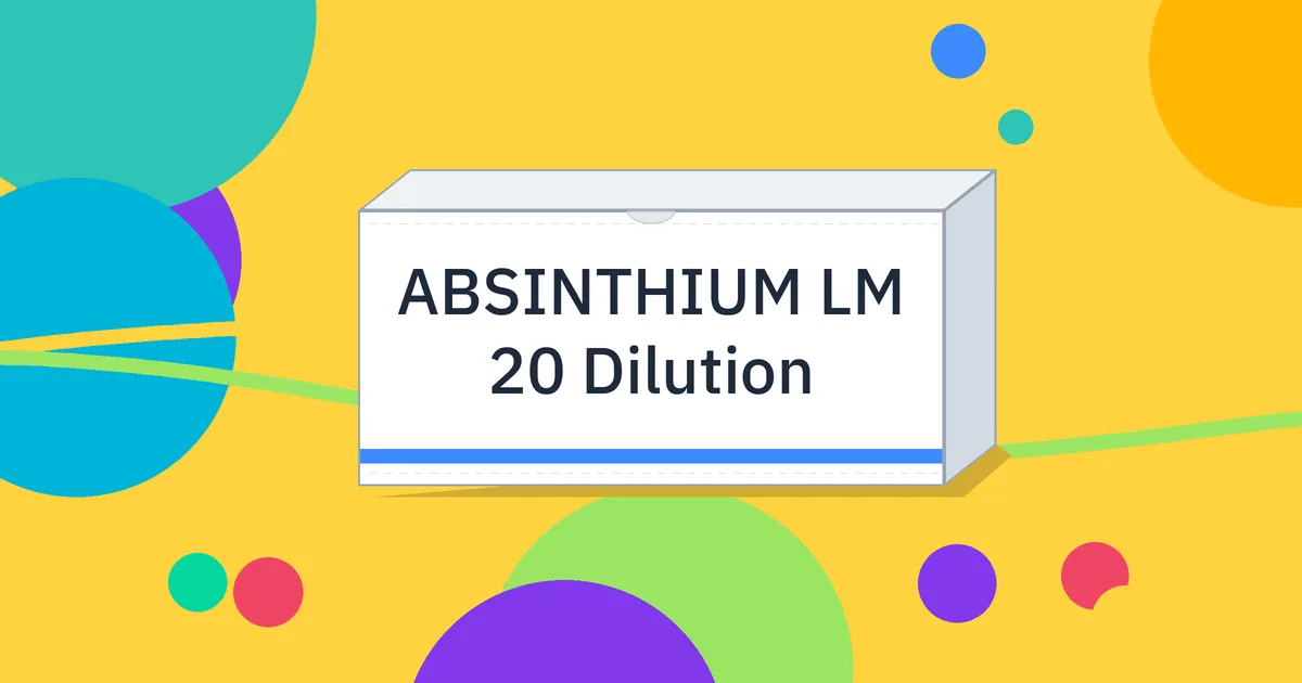 Symbolbild: Packung mit der Aufschrift ABSINTHIUM LM 20 Dilution (PZN 13261587) – Verfügbarkeit und Bezug in Apotheken in Frankfurt am Main