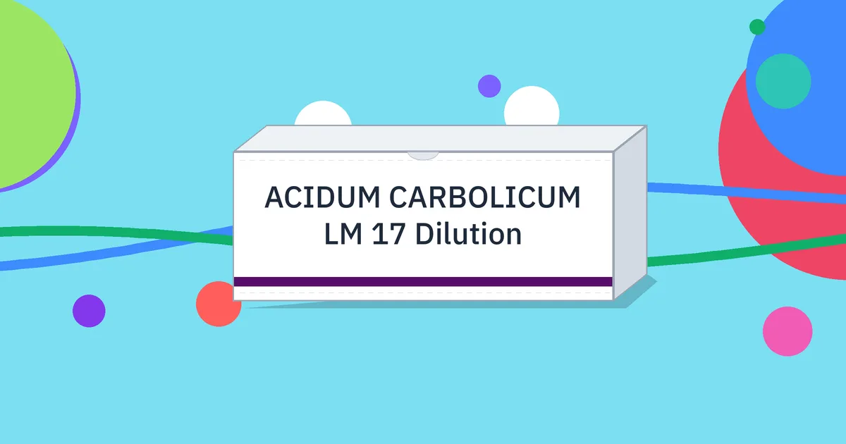 Symbolbild: Packung mit der Aufschrift ACIDUM CARBOLICUM LM 17 Dilution (PZN 13271746) – Verfügbarkeit und Bezug in Apotheken in Frankfurt am Main