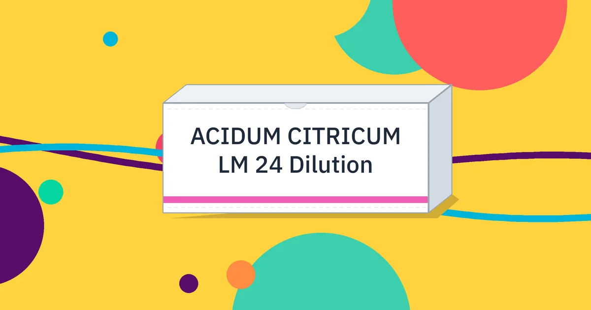 Symbolbild: Packung mit der Aufschrift ACIDUM CITRICUM LM 24 Dilution (PZN 13273886) – Verfügbarkeit und Bezug in Apotheken in Frankfurt am Main