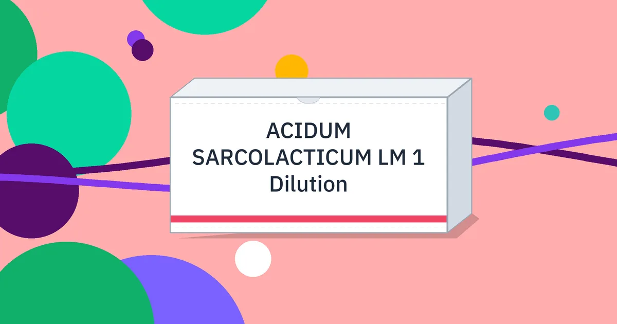Symbolbild: Packung mit der Aufschrift ACIDUM SARCOLACTICUM LM 1 Dilution (PZN 13282603) – Verfügbarkeit und Bezug in Apotheken in Frankfurt am Main