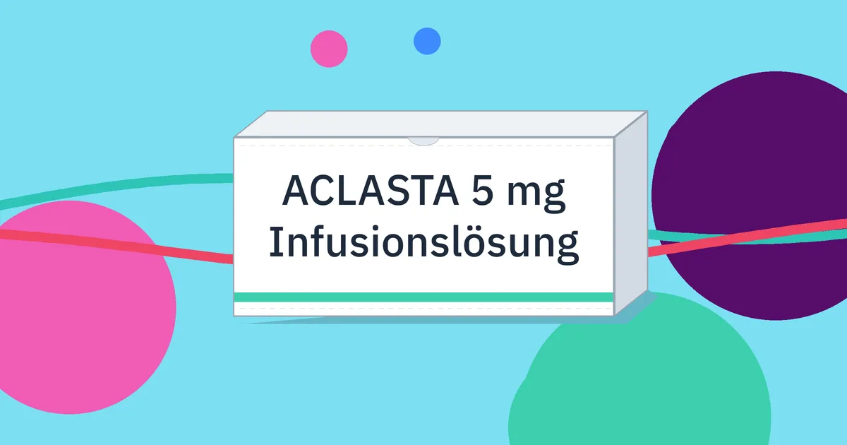 Symbolbild: Packung mit der Aufschrift ACLASTA 5 mg Infusionslösung (PZN 10227874) – Verfügbarkeit und Bezug in Apotheken in Frankfurt am Main