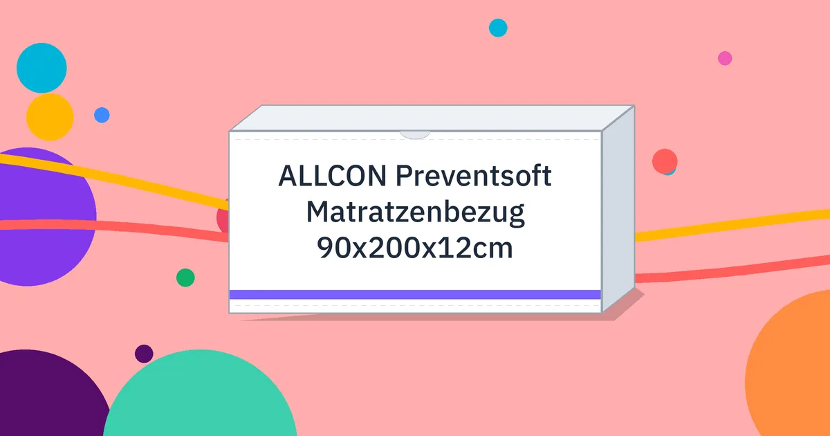 Symbolbild: Packung mit der Aufschrift ALLCON Preventsoft Matratzenbezug 90x200x12cm (PZN 03017254) – Verfügbarkeit und Bezug in Apotheken in Frankfurt am Main
