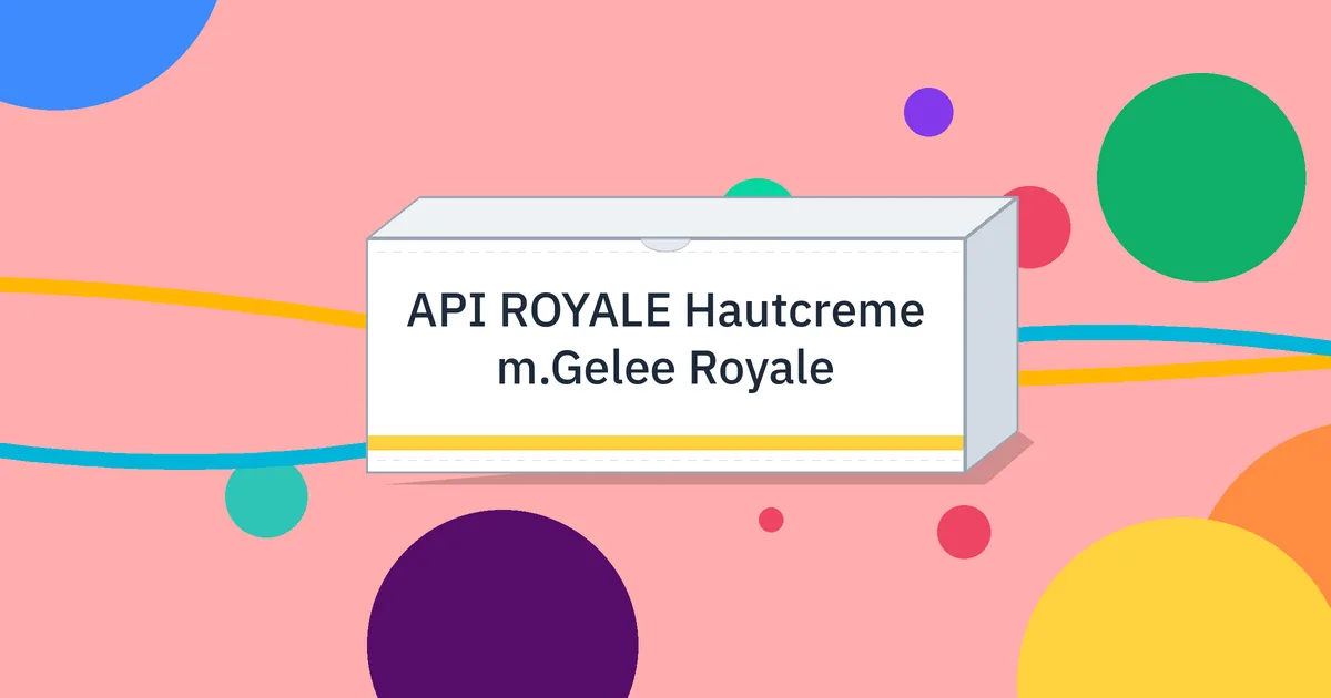 Symbolbild: Packung mit der Aufschrift API ROYALE Hautcreme m.Gelee Royale (PZN 02818041) – Verfügbarkeit und Bezug in Apotheken in Frankfurt am Main