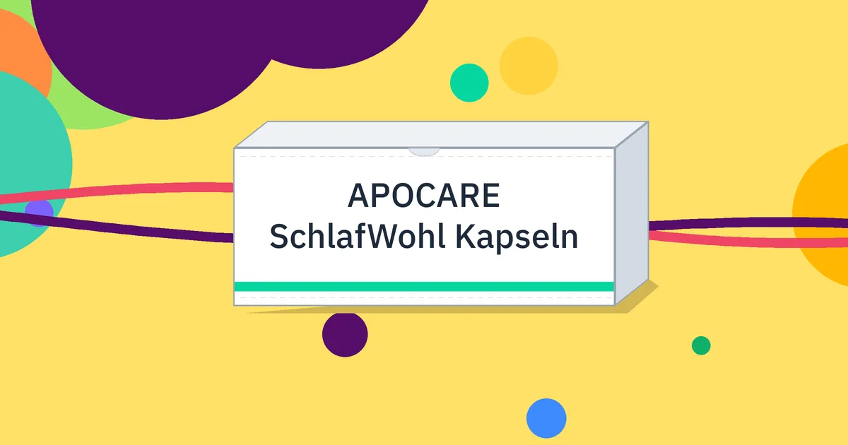 Symbolbild: Packung mit der Aufschrift APOCARE SchlafWohl Kapseln (PZN 20514445) – Verfügbarkeit und Bezug in Apotheken in Frankfurt am Main