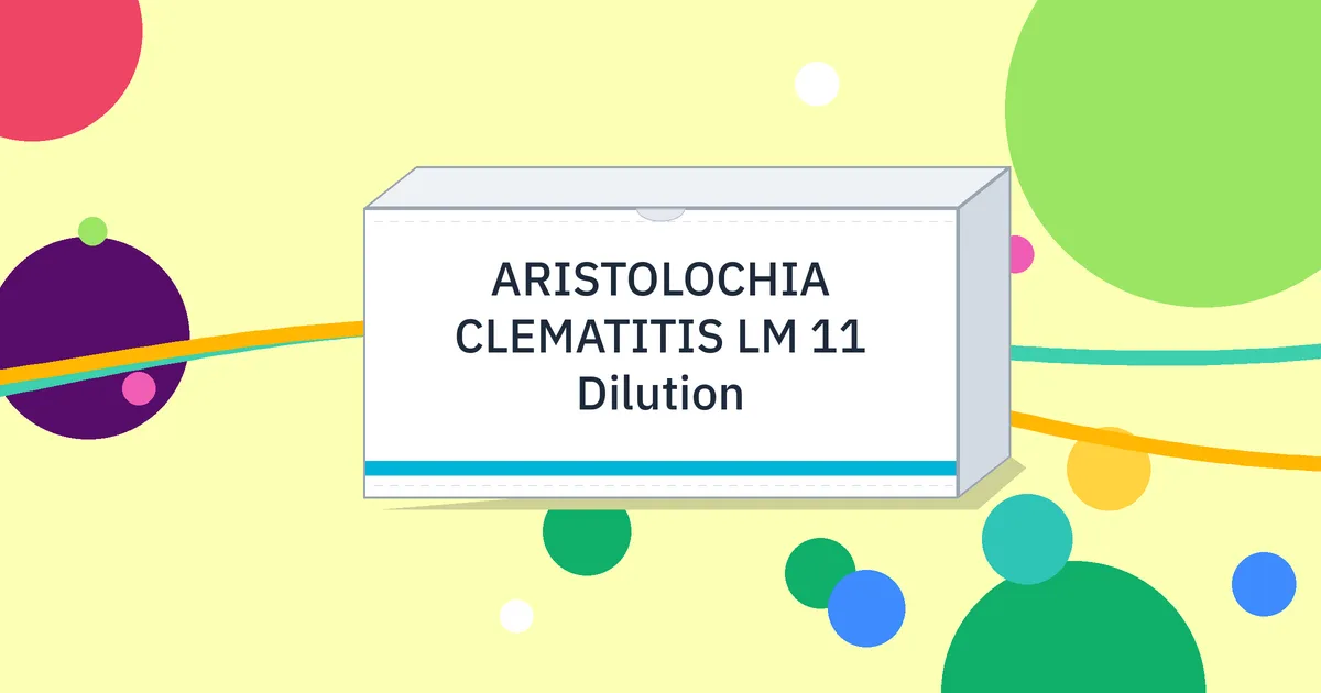 Symbolbild: Packung mit der Aufschrift ARISTOLOCHIA CLEMATITIS LM 11 Dilution (PZN 13391309) – Verfügbarkeit und Bezug in Apotheken in Frankfurt am Main