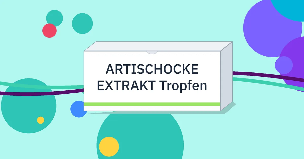 Symbolbild: Packung mit der Aufschrift ARTISCHOCKE EXTRAKT Tropfen (PZN 20210811) – Verfügbarkeit und Bezug in Apotheken in Frankfurt am Main
