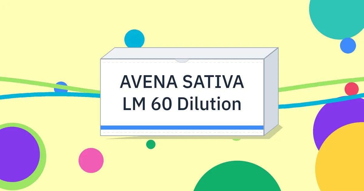 Symbolbild: Packung mit der Aufschrift AVENA SATIVA LM 60 Dilution (PZN 12787011) – Verfügbarkeit und Bezug in Apotheken in Frankfurt am Main