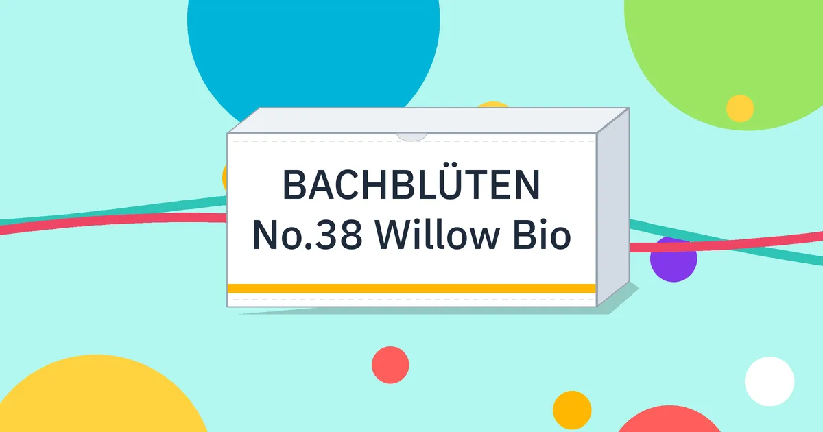 Symbolbild: Packung mit der Aufschrift BACHBLÜTEN No.38 Willow Bio (PZN 10310894) – Verfügbarkeit und Bezug in Apotheken in Frankfurt am Main