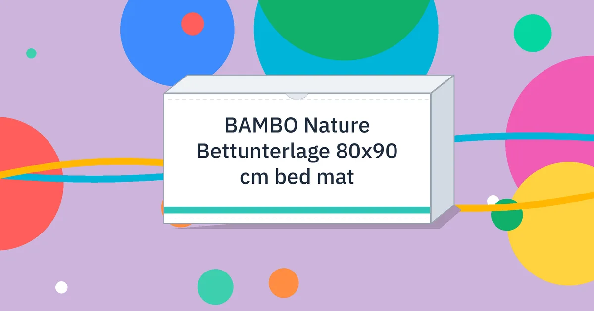 Symbolbild: Packung mit der Aufschrift BAMBO Nature Bettunterlage 80x90 cm bed mat (PZN 15611867) – Verfügbarkeit und Bezug in Apotheken in Frankfurt am Main