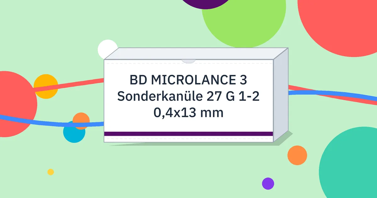Symbolbild: Packung mit der Aufschrift BD MICROLANCE 3 Sonderkanüle 27 G 1-2 0,4x13 mm (PZN 01319169) – Verfügbarkeit und Bezug in Apotheken in Frankfurt am Main