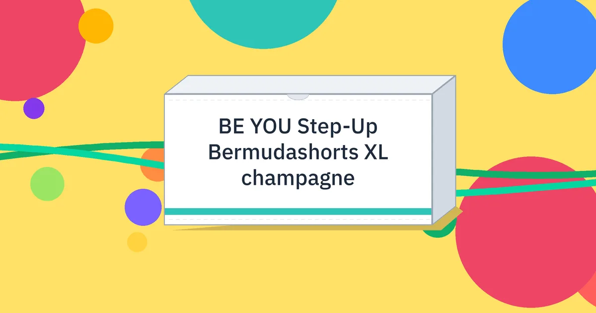 Symbolbild: Packung mit der Aufschrift BE YOU Step-Up Bermudashorts XL champagne (PZN 20720104) – Verfügbarkeit und Bezug in Apotheken in Frankfurt am Main