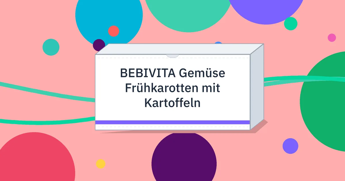 Symbolbild: Packung mit der Aufschrift BEBIVITA Gemüse Frühkarotten mit Kartoffeln (PZN 16935968) – Verfügbarkeit und Bezug in Apotheken in Frankfurt am Main
