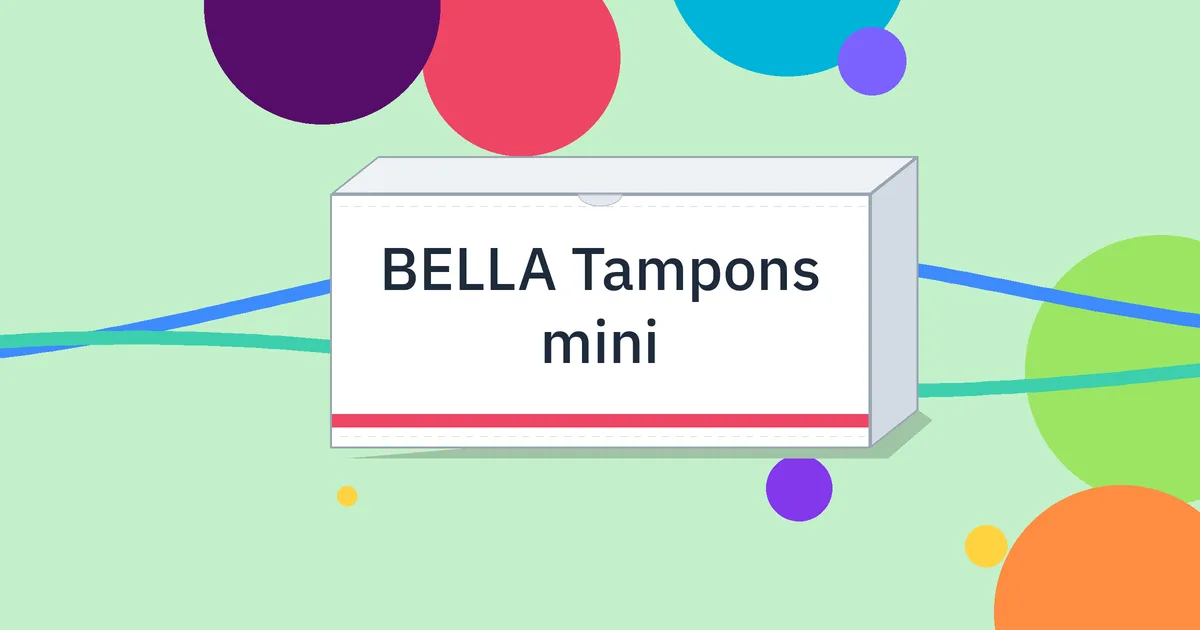 Symbolbild: Packung mit der Aufschrift BELLA Tampons mini (PZN 01348225) – Verfügbarkeit und Bezug in Apotheken in Frankfurt am Main