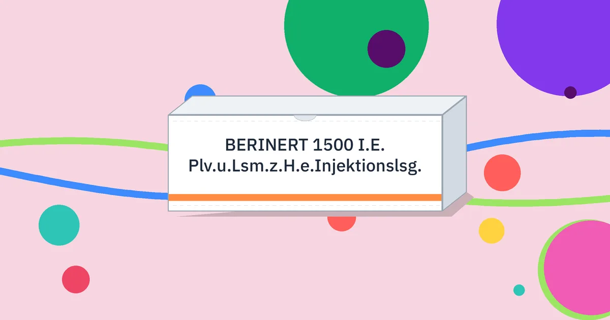 Symbolbild: Packung mit der Aufschrift BERINERT 1500 I.E. Plv.u.Lsm.z.H.e.Injektionslsg. (PZN 10992066) – Verfügbarkeit und Bezug in Apotheken in Frankfurt am Main